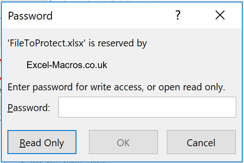 How To Protect An Excel File As Read only Excel Macros